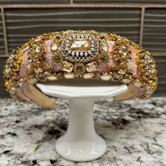 Accessories | Queen Of Hearts Bejeweled Headband Nwot | Poshmark